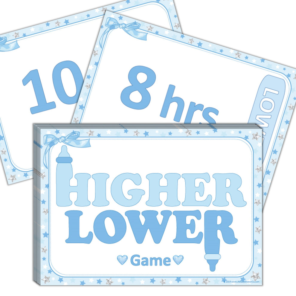 Stars Higher or Lower Game – UK Baby Shower Company